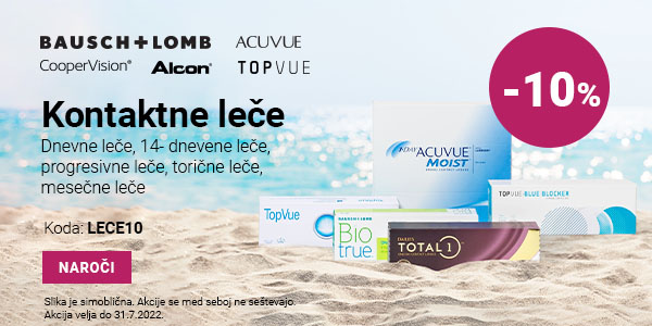 Kontaktne leče in očala - Poceni leče in očala, dostava na dom | Moje-lece.si